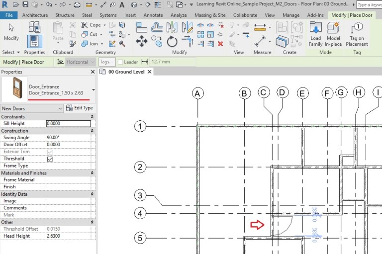 Tutorial: Doors | Learning Revit Online