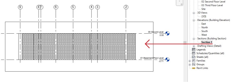 break section line | Learning Revit Online