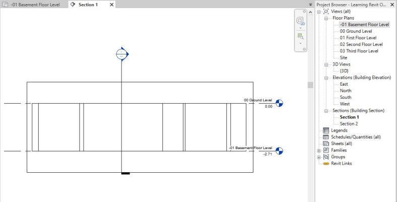 break section line | Learning Revit Online