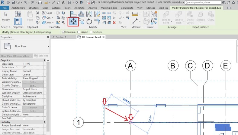 Tutorial: Import/Link a CAD drawing | Learning Revit Online
