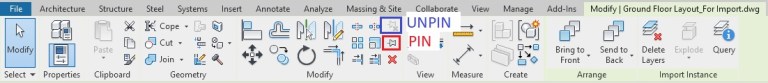 unpin | Learning Revit Online