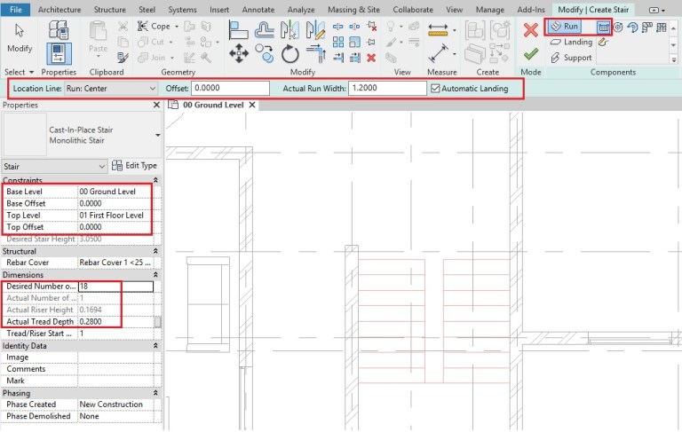 begin with riser | Learning Revit Online