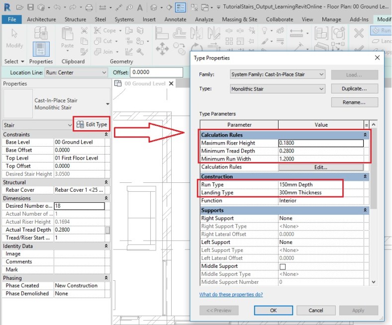 begin with riser | Learning Revit Online