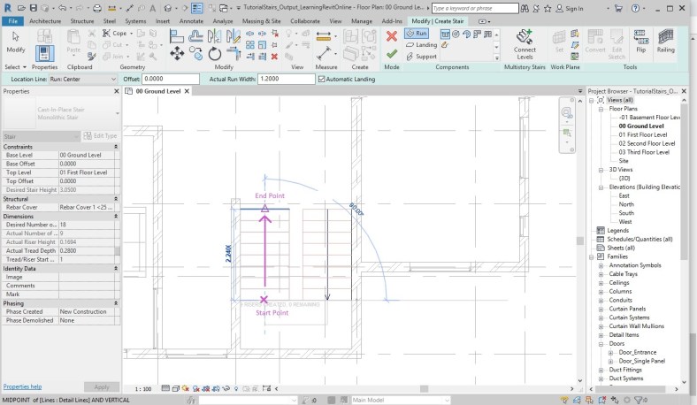 Tutorial: Stairs | Learning Revit Online