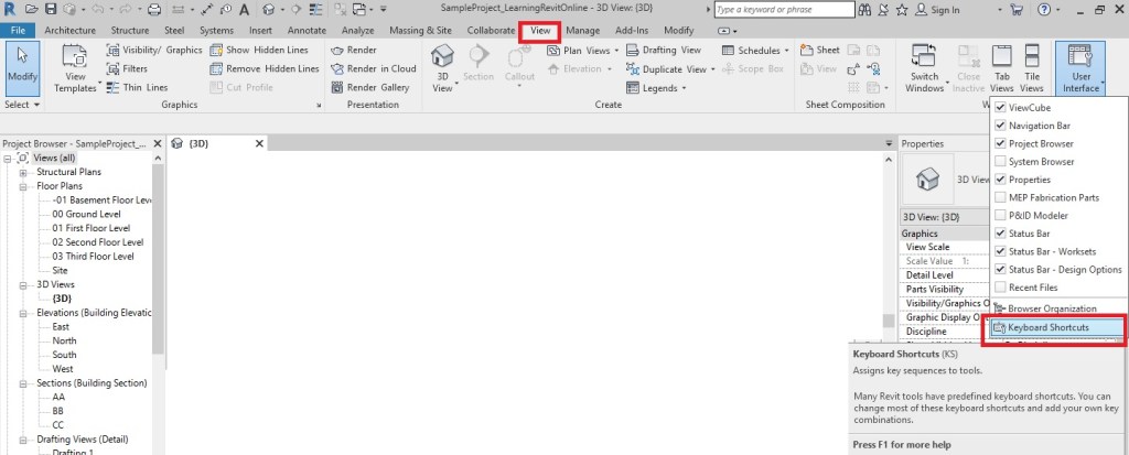 Navigation | Learning Revit Online